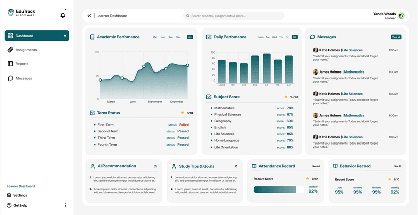 EduTrack - Educational Management System